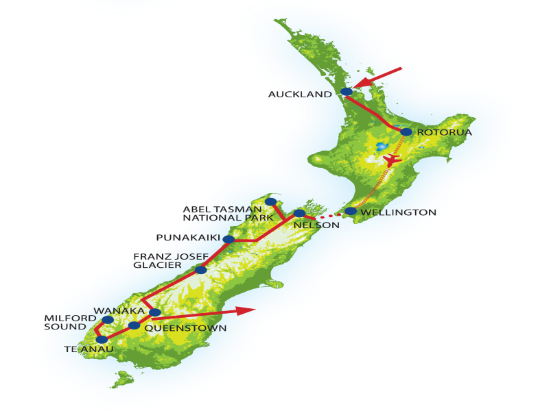 Circuit Activ Noua Zeelanda - 12 zile: Insulele de Nord si Sud